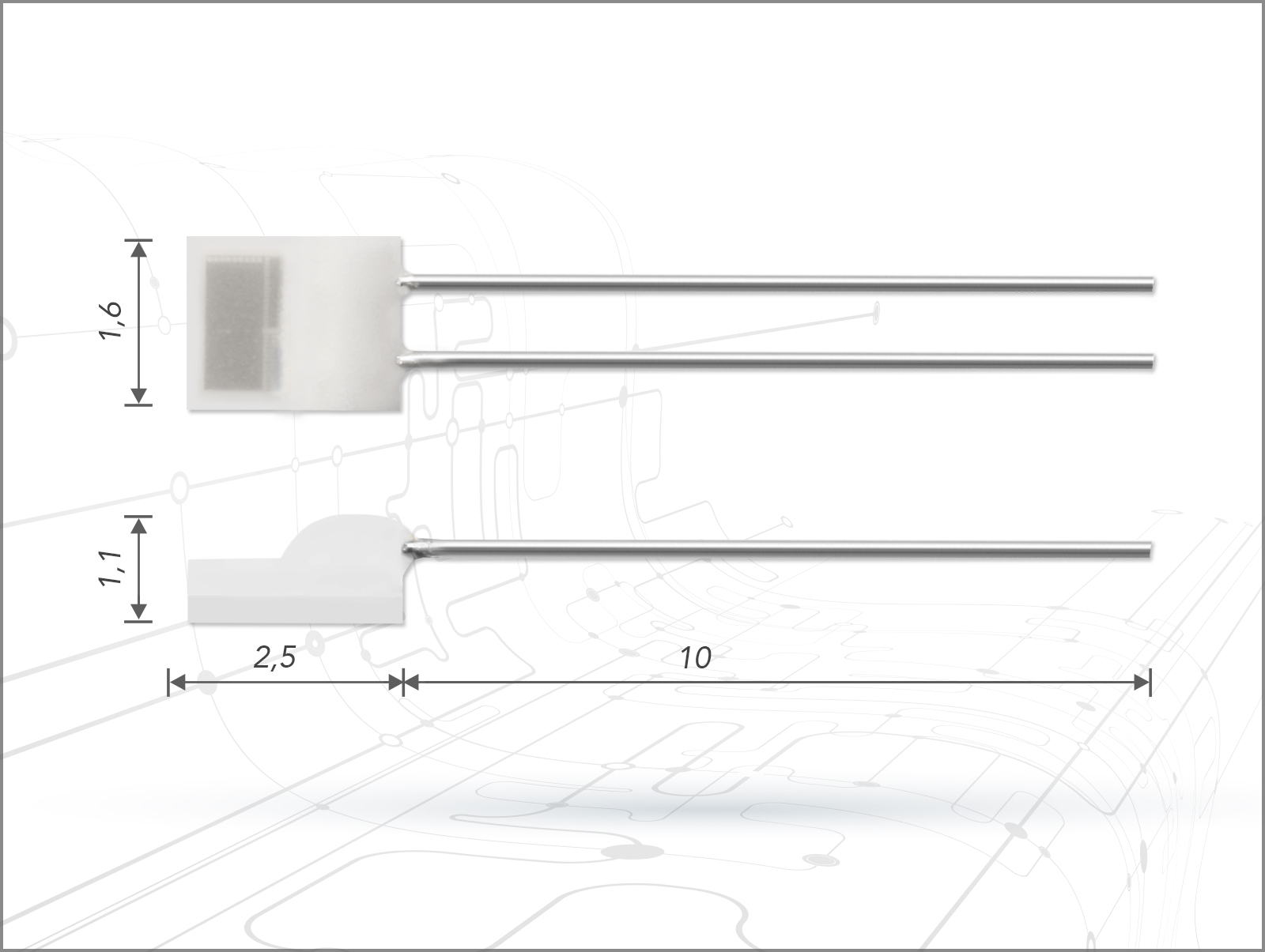 2,3x1,6 Pt1000 B | Alle Elemente zum Filtern | Elemente | Delta-R