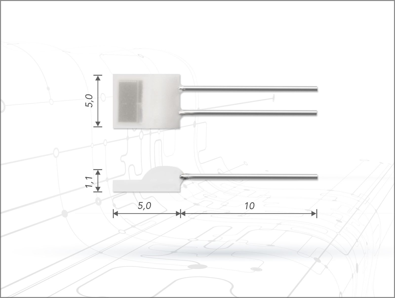 5x5 Pt100 B SIL | Pt 100 B | Pt 100 | Pt | Elemente | Delta-R